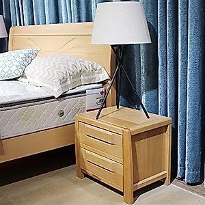 HIGOH Bedside Table Minimal Modern Bedside Table Wooden Bed Base Bedside Table Bedroom Furniture