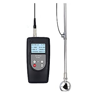 FM-100V5 Portable Velocity Flow Meter Flowmeter Water Velocity Meter Speed Range 0.01~5.00 m/s Temperature Range -10℃~50℃