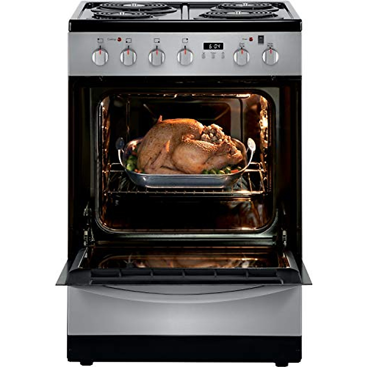 Frigidaire 24 in. 1.9 Cu. Ft. Electric Range in Stainless Steel with Hidden Bake, ADA Compliant