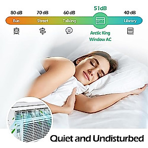 Arctic King 10,000 BTU Window Air Conditioner, Cools up to 450 Sq. Ft, with Digital Panel and Remote Control, Easy Installation, for House, Apartment, and Office (Renewed)