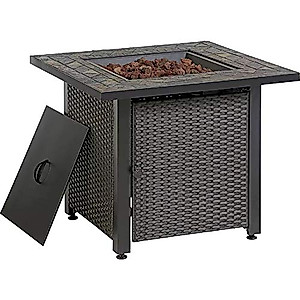 Endless Summer 30-in W 50000-BTU Grey Tabletop Steel Propane Gas Fire Table