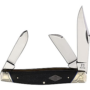 Rough Ryder Stockman Black Micarta RR2214