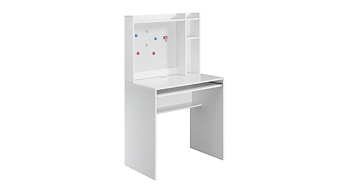 Designs2Go Student Desk with Magnetic Bulletin Board & Shelves