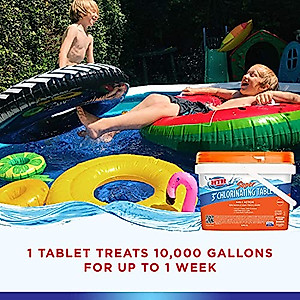 HTH 42043 Super 3" Chlorinating Tablets Swimming Pool Chlorine, 8 lbs