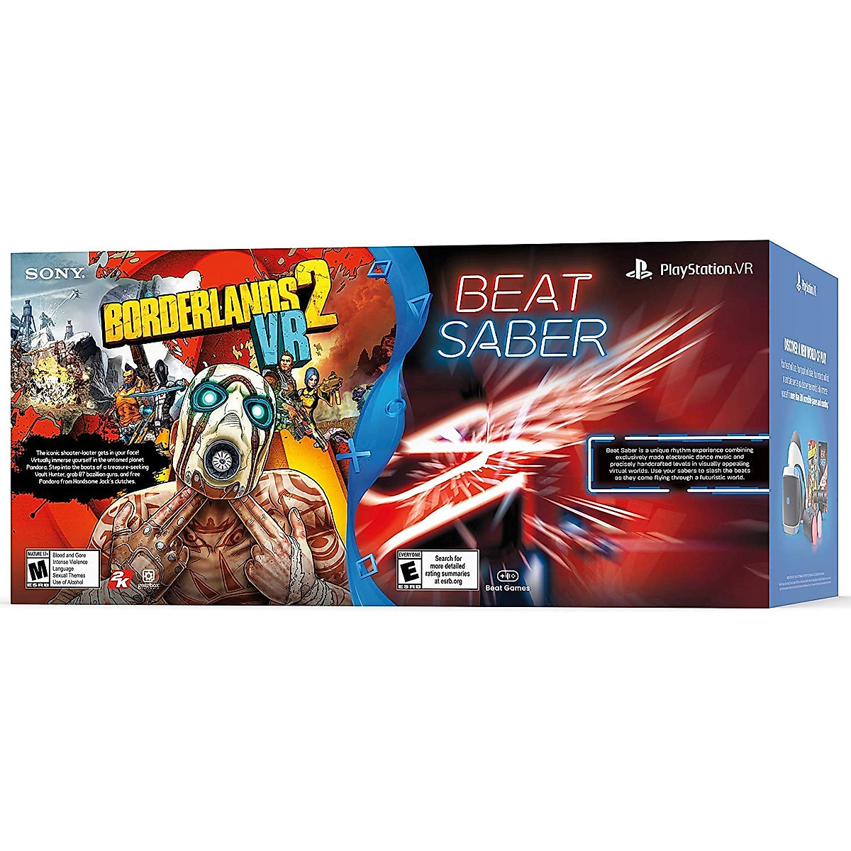 PlayStation VR - Borderlands 2 and Beat Saber Bundle (Renewed)
