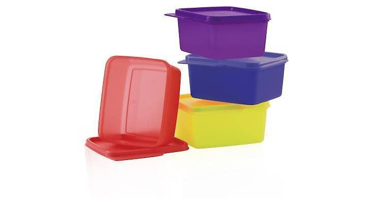 Tupperware Utility Container 500ml - Set of 4 Multicolor