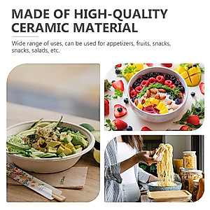 BESPORTBLE Mixing Bowls Ceramic Bowls Fruit Bowl Decorative Strawberry Shaped Bowl Serving Dish Bowl Appetizer Dessert Candy Bowl Baking Bowl for Pasta Salad Cereal Soup Glass Cereal Bowls