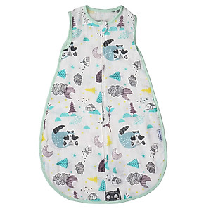 Toddler Sleeping Sack Muslin Cotton Lightweight Wearable Blanket Thin Summer Sleeping Bag Baby Sleeveless Sleep Sacks 0.5 Tog Boy Soft 6-12 Months Girl Infant Sleep Bag 12-18 Months Toddler 2T