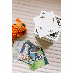 Pet Urns for Dogs Ashes | Dog Urns for Ashes Medium Personalized w/ 4 Photos | White Dog Urn for Pet Ashes Dog up to 40 lbs | Cat urn Memorial Gift for Loss of Pet | Pet Urns for Cats w/Quote