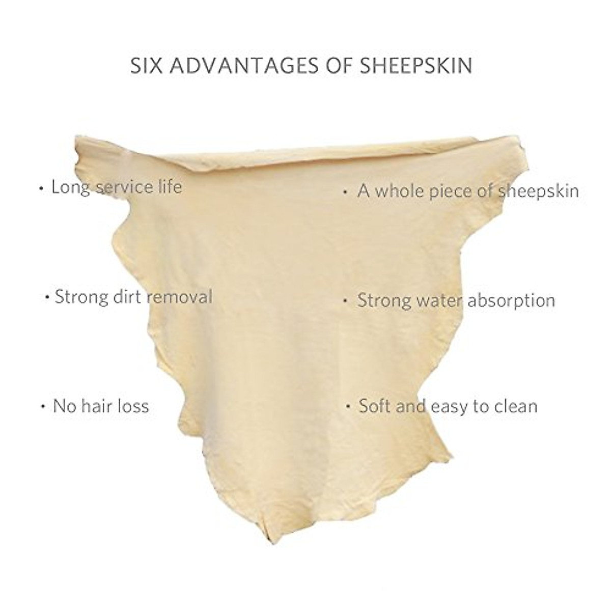 (2 Pack) Car Cleaning Natural Chamois Cloth,Leather Auto Car Wash Drying Towel, for Car Vehicle Cleaning Accessories,(18" x25'' 2-Pack)