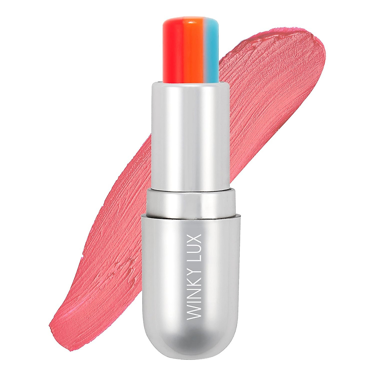 Winky Lux Rainbow pH Tinted Lip Balm, Hydrating Lip Balm, Cherry Pink Tint With Vitamin E and Jojoba Oil to Moisturizer Lips, Vegan & Cruelty Free