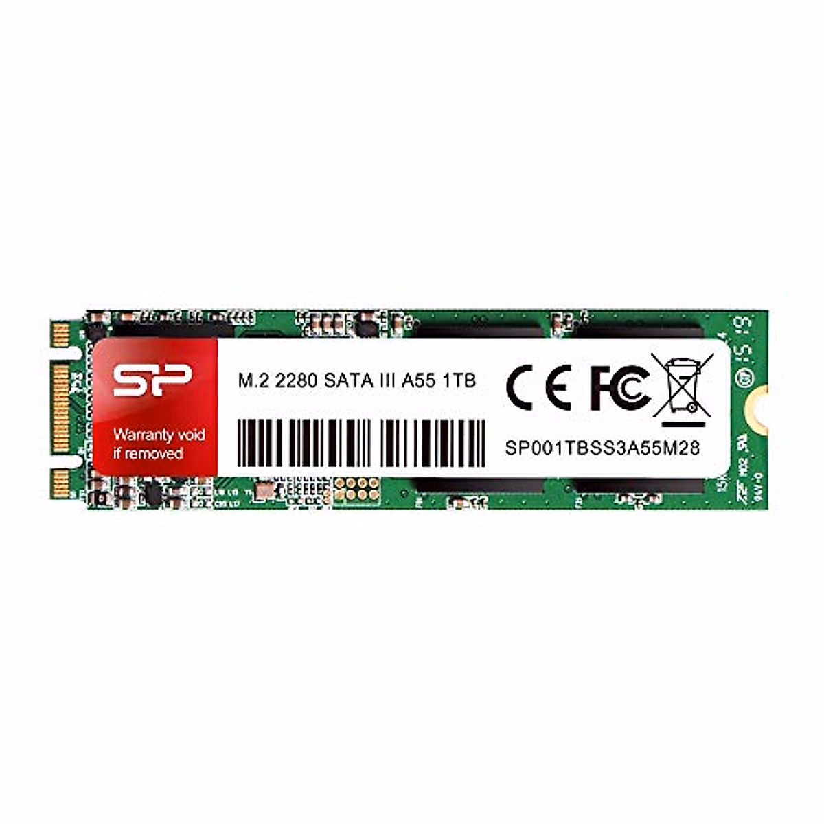 Silicon Power 1TB A55 M.2 SSD SATA III Internal Solid State Drive 2280 SU001TBSS3A55M28AB