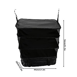 Travel Shelves Bag, Save Space Durable Hanging Storage Bag Foldable with Hook Design for Travel for Family for Camping