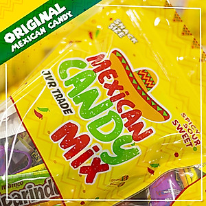 Mexican Candy Mix Assortment Snack (42 Count) Dulces Mexicanos Variety Of Best Sellers Spicy, Sweet, and Sour Bulk candies, Includes Luca, Pelon, Pulparindo, Rellerindo, by JVR TRADE