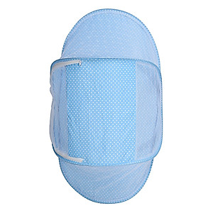 Raguso Crib Net, Soft Baby Net Easy to Carry Infant Bed Net for Outdoor Activities(Blue)