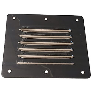 (2 Pack) 5" x 4.5" BBQ Smoker Grilling Air Vent (Stainless Steel) - Venting Panel for Increased Airflow On Outdoor Kitchen Island