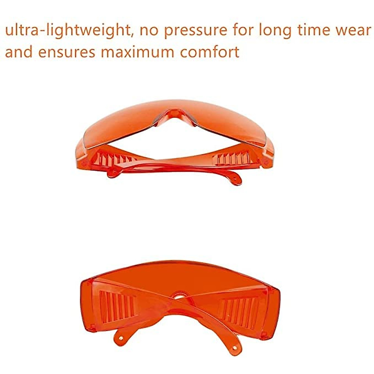 Carejoy Red Goggle Glasses,Dental Eye Protection Spectacles,Teeth Whitening lamp LED/UV Light Protective Eye Spectacles,Lab Safety Dental Protective Eye Glasses Teeth Whitening Tools