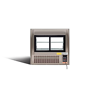 Evedy L Display Refrigerator, 26.4 Cu. Ft Curved GlassRefrigerator DisplayCase, Commercial Countertop Displaywith Adjustable Shelves, for Pastry Cake Beverage, 70.9” x 32.5” x 45.2”, Black/White