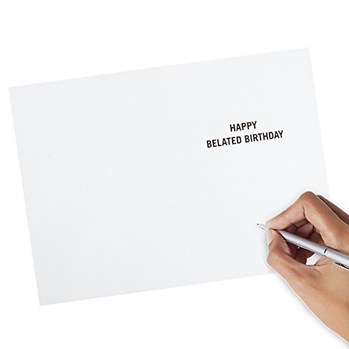 Hallmark Shoebox Funny Belated Birthday Card Assortment (5 Cards with Envelopes), Belated, 5 Cards (1399RZG1000)