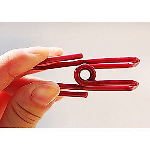 WOIWO 30Pcs Multi-Purpose Stainless Steel Wire Clips Pins Hanging Clips Hooks Assorted Colors