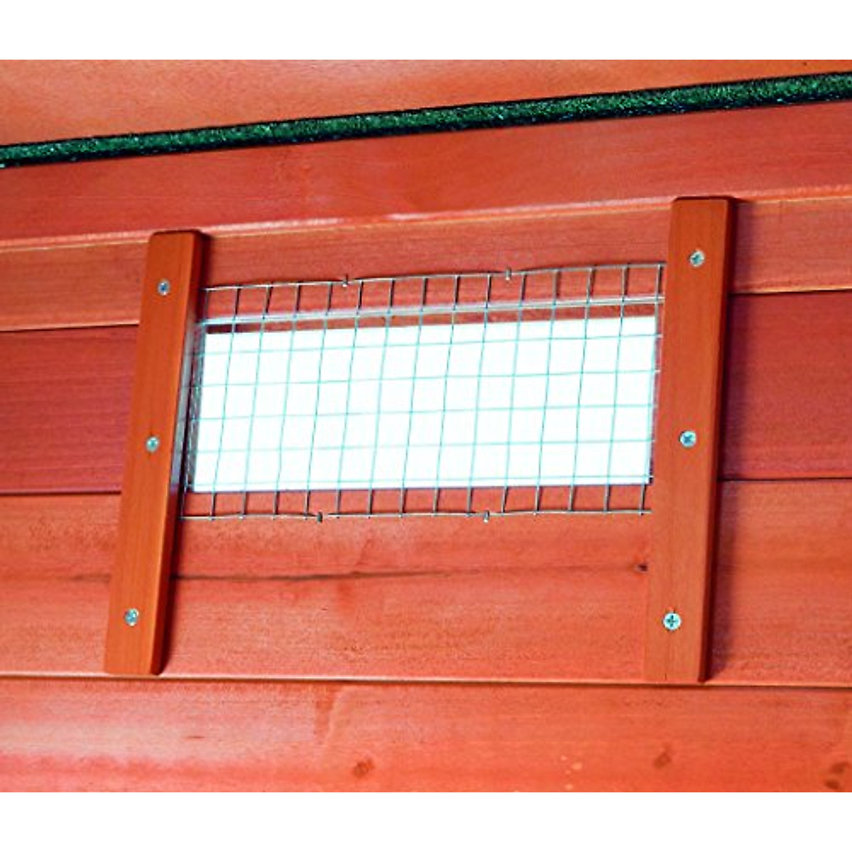 TRIXIE Natura Duck Coop with Ramp, Pull-Out Tub, Hinged Roof, Brown, 36x30x27