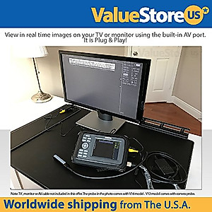 Portable Ultrasound Scanner Veterinary Pregnancy V16 with 7.5 MHz Rectal Probe for Cattle, Horse, Camel, Equine and Cow.