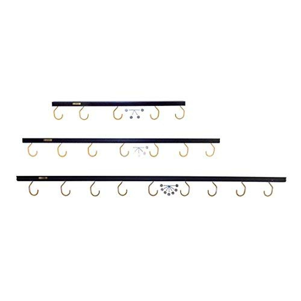 Titan Track Adjustable Overhead Garage Ceiling Storage Rack (74" Length) Holds 50lbs. per Hook, Plus 1 Additional Hook per Track Free