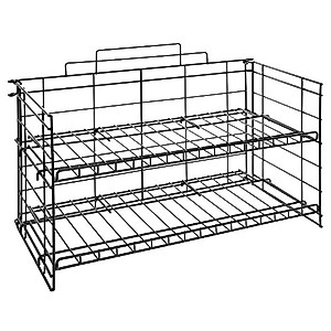 Countertop Shelf Rack Rectangular Black Wire- 20"L x 12"D x 10"H