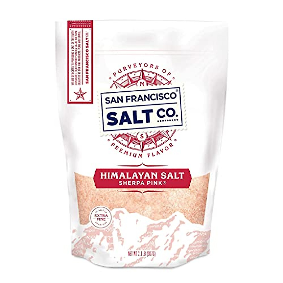 Sherpa Pink Himalayan Salt - 2 lbs. Extra-Fine Grain