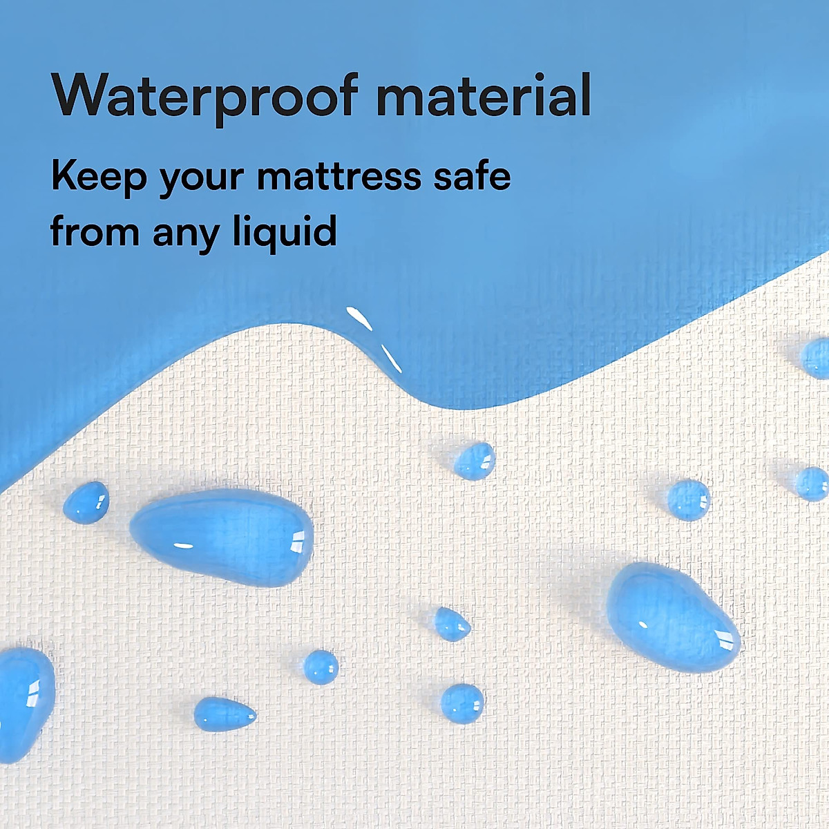 Waterproof Mattress Protector Twin Jersey Knit Deep Pockets 39x75 Size Breathable Noiseless 8-20Inches Bed Smooth Jersey Mattress Pad Cover Fully Fitted Ultra Thin