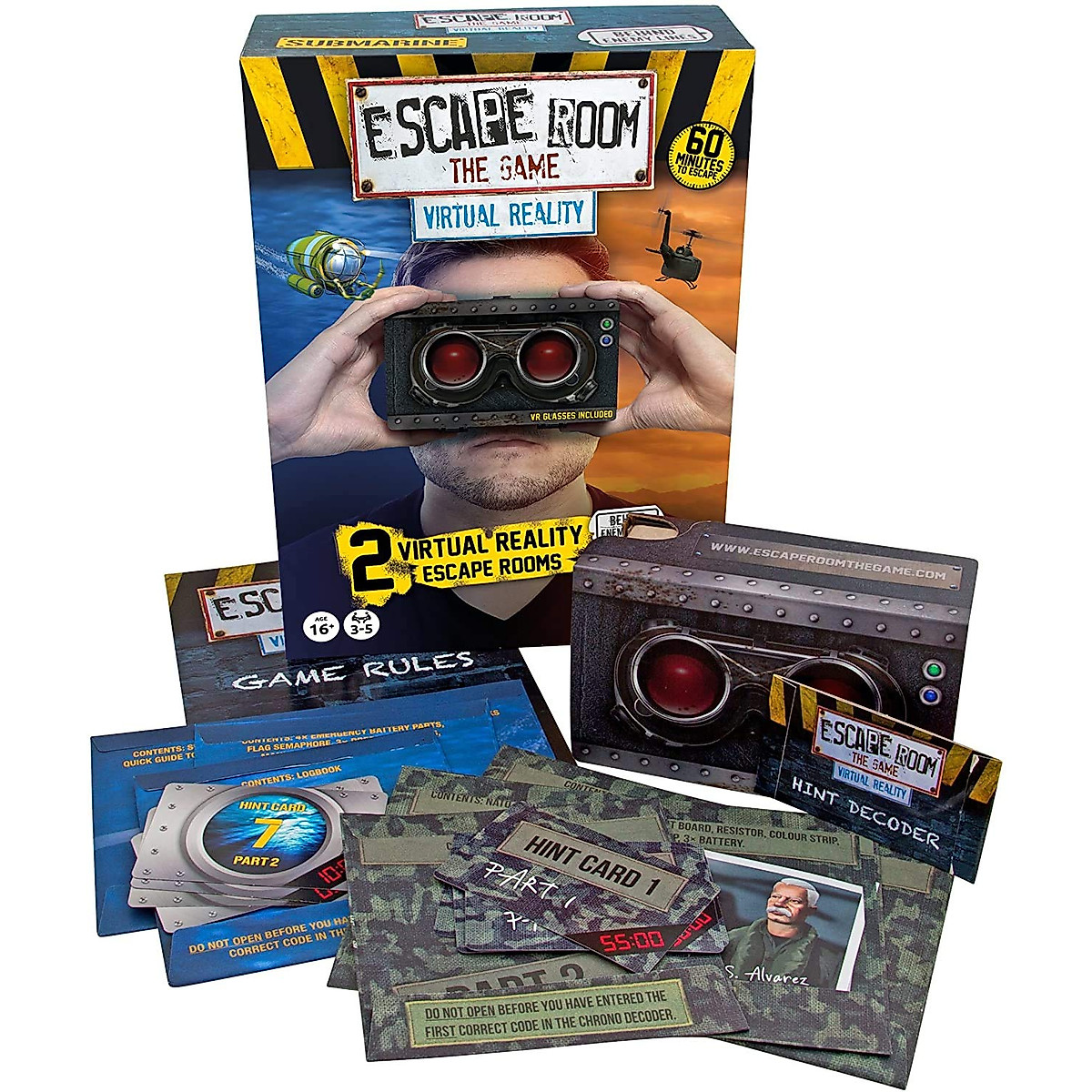 Identity Games [www.identity games.com] Escape Room The Game Virtual Reality Expansion Pack | 2 VR Adventures with Viewer Glasses & Smartphone App | Solve The Mystery Board Game for Adults and Teens