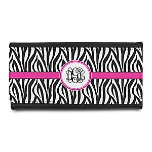YouCustomizeIt Personalized Zebra Print Leatherette Ladies Wallet