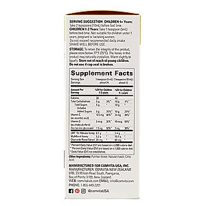 COMVITA Kids Nighttime Soothing Natural Syrup, UMF 10+ Manuka Honey, Vitamin C, D & Zinc, Chamomile Extract, Grape Flavor 4 oz