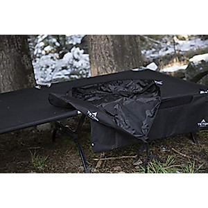 TETON Sports Under Cot Storage; Perfect Companion to the TETON Sports Camping Cots; A Must Have for Camping Cot Users; Storage Organizer for Under Your Cot , Black, 25.5 x 23.5 x 5"
