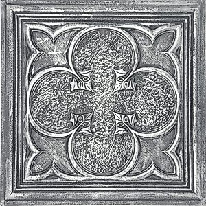 TD35 Vintage Tin PVC Ceiling tile, Box of 10 2'X2' Glue up/Drop in Tiles, covers 40 sq.ft. Easy to install, great for DIY project. Gorgeous antique look ceiling, ideal for pubs, restaurants etc.