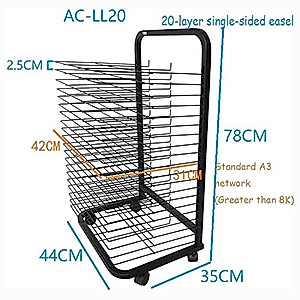 Art Drying Rack, Foldable Floor-Standing Easel, Wire Mesh 8KA3 Oil Painting Panel Display Rack, Suitable for Art School Creative Studio