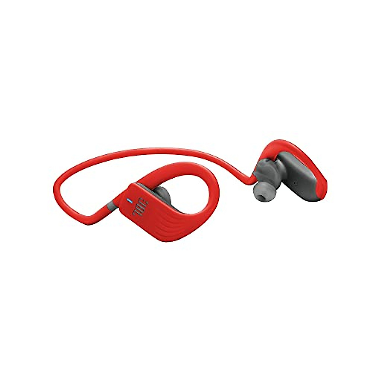 JBL ENDURANCE JUMP- Wireless heaphones, bluetooth sport earphones with microphone, Waterproof, up to 8 hours battery, charging case and quick charge (Red)