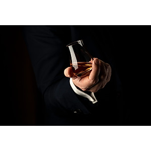 Whiskey, Scotch, Bourbon Tasting Glasses | Set of 6 | Professional 3.5 oz Stemless Tulip Shaped Tasting and Nosing Copitas | Small Crystal Snifters Gift Sniffers for Sipping Neat Liquor