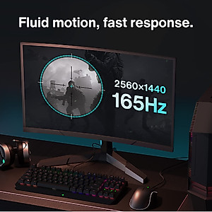 IVANKY DisplayPort Cable 10ft, DP Cable 1.2, [Updated New Model] Display Port Cable 144z, 4K@60Hz, 2K@165Hz, 2K@144Hz, 3D, DisplayPort to DisplayPort Cable, Compatible Laptop, PC, Gaming Monitor, TV