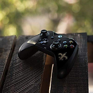 Skinit Decal Gaming Skin Compatible with Xbox One S Controller - Officially Licensed NFL New Orleans Saints Black Performance Series Design