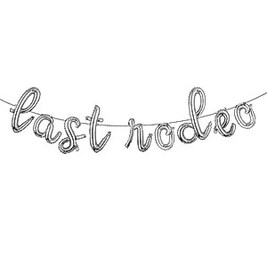 Bachelorette Party Decorations Western Theme Last Rodeo Bachelorette Party Decorations Balloon Multicolor Curtains Bridal Shower Party Decorations Supplies (L LAST RODEO Silver)