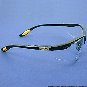 DEWALT DPG59-120C Reinforcer Rx-Bifocal 2.0 Clear Lens High Performance Protective Safety Glasses with Rubber Temples and Protective Eyeglass Sleeve