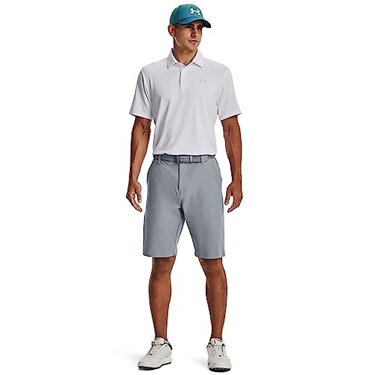 Under Armour Men's Standard Playoff Polo 3.0, (100) White/White/Halo Gray, Medium