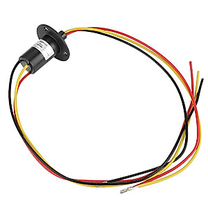 Mini Slip Ring 250RPM 15A 3 Wires 0-600V Multi-channel Transmission Anti-jamming for Wind Turbine Power Generator