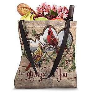 Cardinal Couple Sweet Love Happiness I Am Always With You Tote Bag