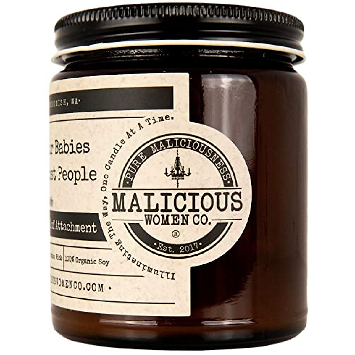 Malicious Women Candle Co - I Love My Fur Babies More Than Most People, All-Natural Soy Candle, 9 oz (Frooty Loops)