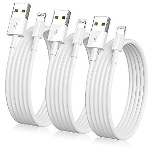 iPhone Charger Cord 3ft Lightning Cable 3Pack Durable Charging Wire Apple MFi Certified for iPhones 14 13 12 11 Pro Max XR XS SE X 8 7 6 5 Plus iPad