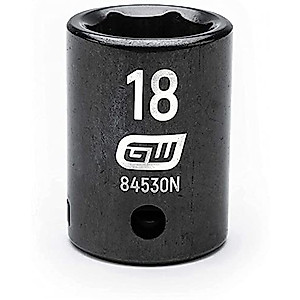 GEARWRENCH 39 Piece 1/2inch Drive 6 Point Impact Socket Set, Standard & Deep, Metric - 84948N