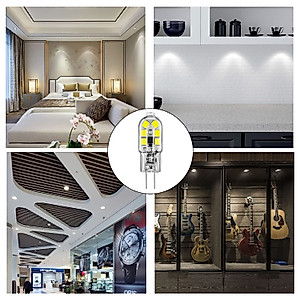 𝐒𝐫𝐢𝐨𝐦𝐧𝐲 G4 LED Bulb 12V G4 Bi Pin Bulb 2W Equivalent to Halogen lamp 20W, 6000K White Light, Non-dimmable, Suitable for Landscape Bulbs 10-Pack