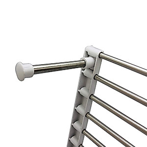 Kitchen Pantry, Countertop Organizer Storage Shelves, Raised Cabinet Shelf Racks - for Food, Dishes, Plates, Dishes, Bowls, Mugs, Glasses Non-skid Feet (2 Pieces, 16 x 8 x 3.5 inch (Medium))